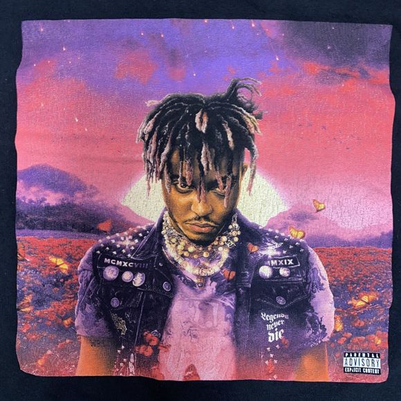 Juice Wrld | Shirts | Juice Wrld 999 Shirt Mens Medium Black Legends Never Die Rap Tee Hip Hop ...